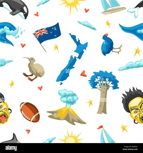 New Zealand Native Flag Stock Vector Images Alamy