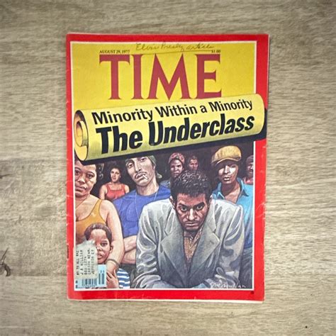 Time Magazine Aug 1977 Illustrated The Underclass Issue W Elvis
