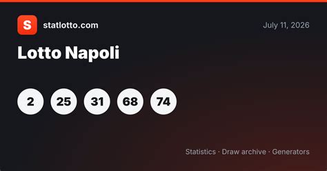 Lotto Napoli Latest Draw Results — Italy