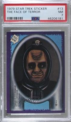 1979 Topps Star Trek The Motion Picture Stickers Alien 13 Psa 7 2t7