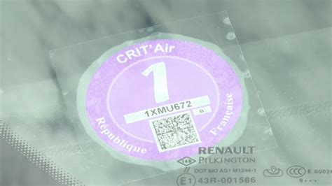 Vous voyagez en France Pensez à la vignette CRIT Air obligatoire dans