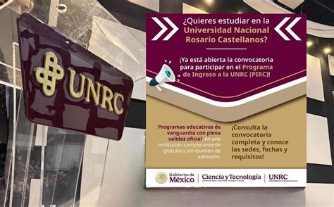 Universidad Rosario Castellanos Unrc 2026 Convocatoria Por Estado