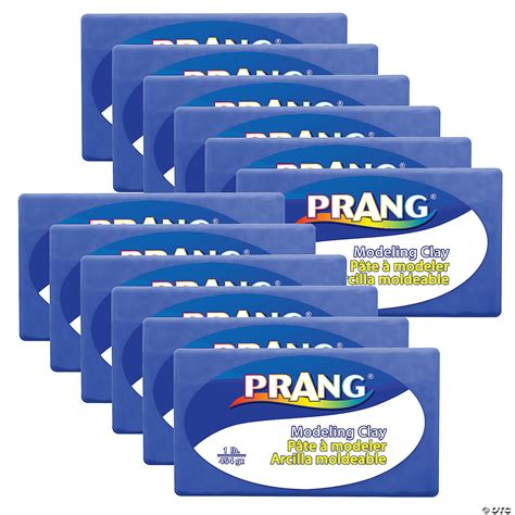 Prang Modeling Clay 1 Lb Per Pack Blue Pack Of 12 Oriental Trading