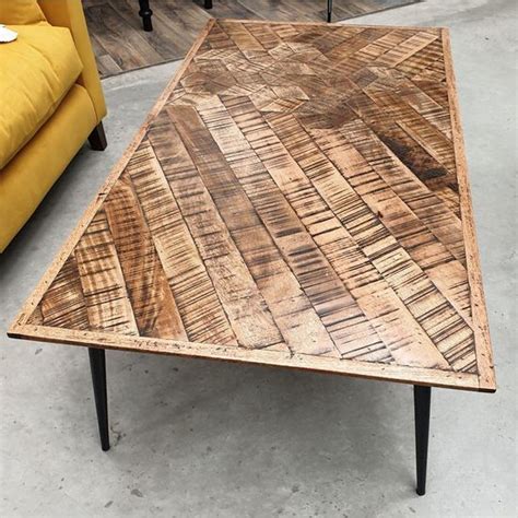 Juan Altigen Parquet Sheesham Wood Coffee Table Choice Furniture Superstore UK