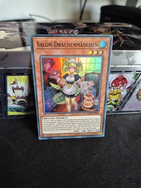 Yu Gi Oh Karte Salon Drachenmädchen Top Zustand Neu gemäss