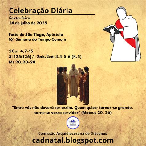 C A D NATAL Festa de São Tiago Apóstolo