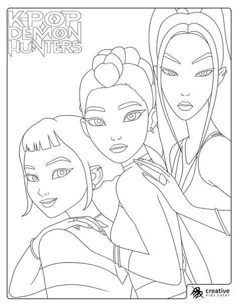 Kpop Demon Hunters Coloring Pages 25 Free Printable Pdfs