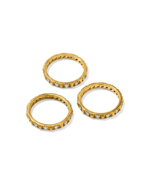 Fate Vintage Gold Ring Set Of 3 Kendra Scott