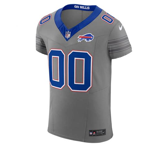 Mens Buffalo Bills Nike Gray Nickel City Vapor F U S E Custom Elite