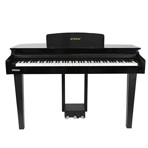 PIANO DIGITAL TOKAI CAUDA TP 200C ALTO BRILHO PRETO Musica Center