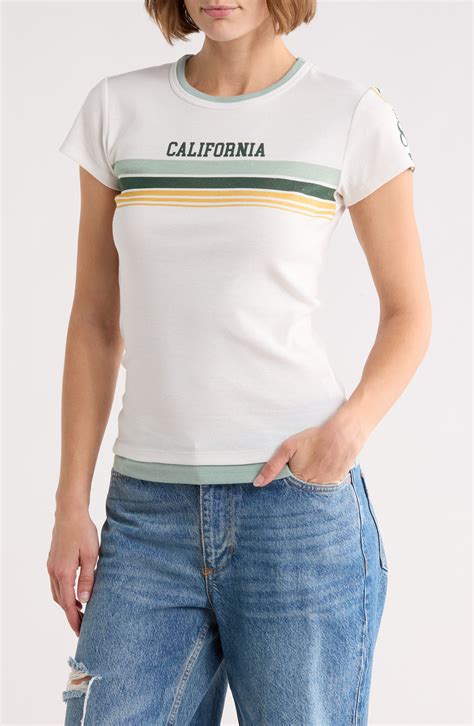 Vinyl Icons California Stripe Graphic Tee Women Nordstromrack