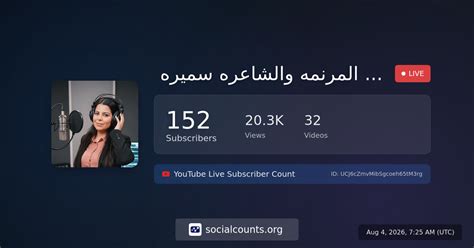 المرنمه والشاعره سميره عبده Youtube Live Subscriber Count