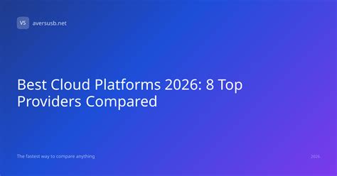 Best Cloud Platforms 2026 8 Top Providers Compared A Versus B