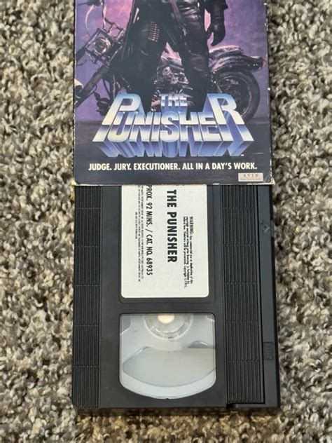 The Punisher Vhs Dolph Lundgren Louis Gossett Jr Avid Home Action £8