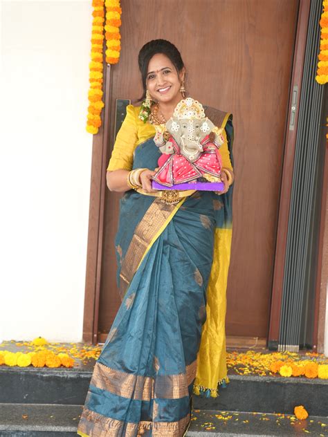 Anchor Lasya యాంక‌ర్ లాస్య వినాయ‌క చ‌వితి స్పెష‌ల్ ఫోటోలు Anchor