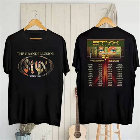 Styx 2025 Concert Band The Grand Illusion Tour 2025 Fan Gifts T Shirt