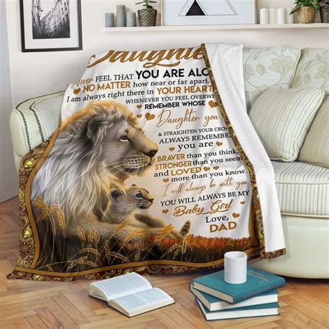 Dad To Daughter You Re Braver Than You Believe Fleece Blanket Fleece
