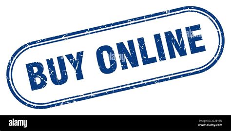 Buy Online Stamp Rounded Grunge Sign On White Background Stock Vector Image Art Alamy