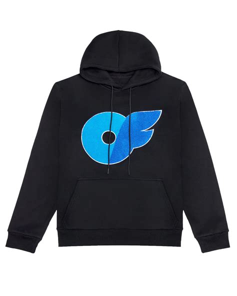 Onlyfans Hoodie Black With Patch Logo Official Merch