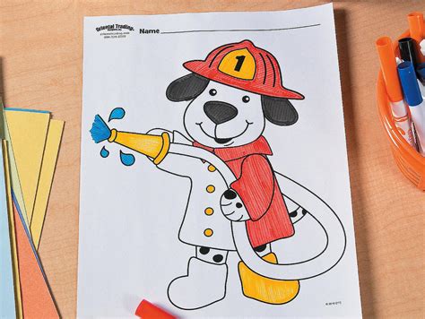 Firefighter Party Free Printable Coloring Page Idea Fun