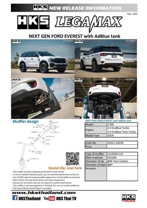 P Hks Legamax Side Twin Carbon Cho Ford Everest Next Gen S C M Nh V Phong C Ch