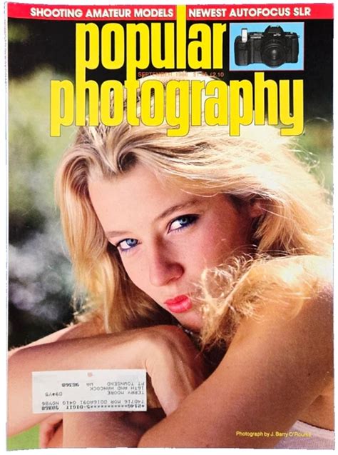 Popular Photography Shooting Amateur Models Sept 1986 Magazine Ships