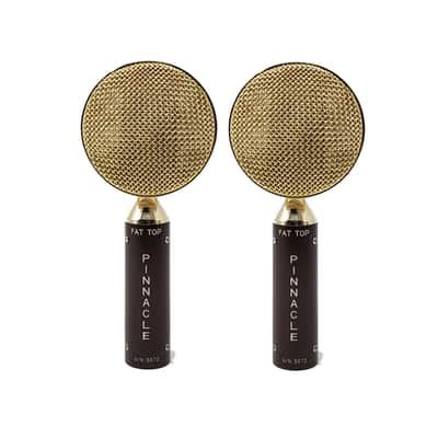 Pinnacle Microphones Fat Top Ribbon Mic Stereo Pair Brown Reverb