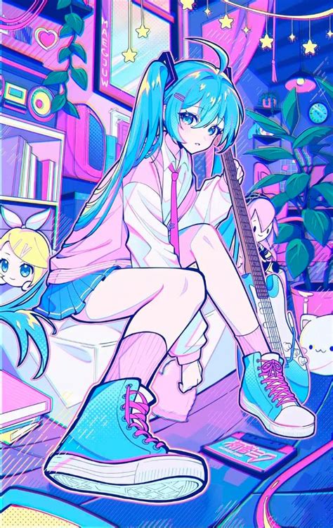 初音未来拿着傻fufu壁纸 壁纸控 精选高清桌面壁纸
