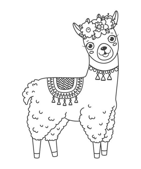 2 000 Llama Outline Stock Illustrations Royalty Free Vector Graphics
