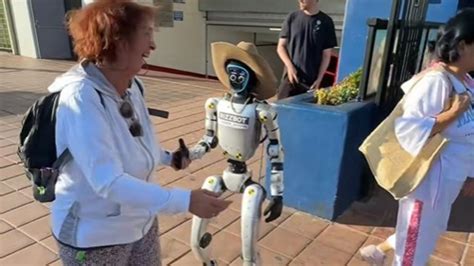 Cowboy Robot Dashing Down The Sidewalk In Austin Texas InspireMore