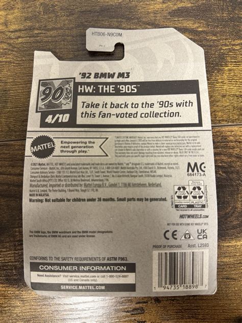 Hot Wheels The 90s 4 10 195 92 Bmw M3 Yellow Ebay