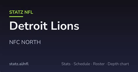Detroit Lions Team Stats Game By Game Offense And Defense Ranks · Statz Nfl