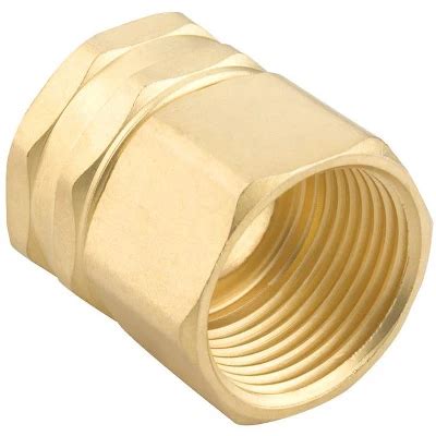 Gilmour 34 In Brass Threaded Double Female Swivel Hose Connector Target