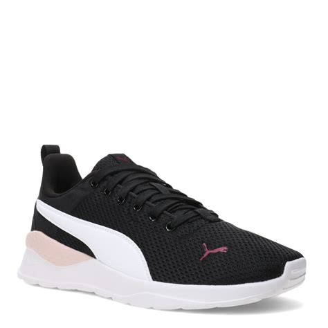 Championes De Mujer Puma Anzarun Lite Negro Blanco Rosado Claro