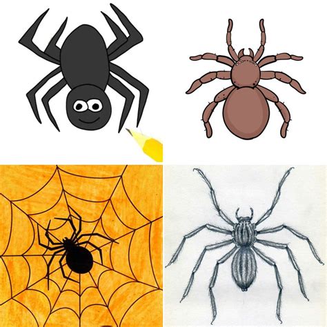Cartoon Spider Drawing Tutorial
