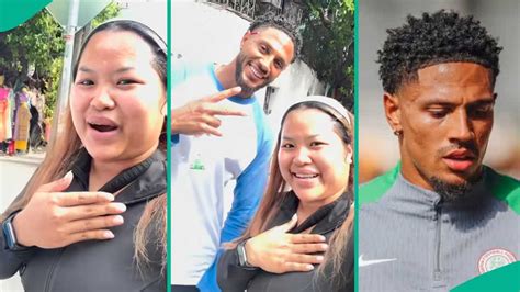 Thai Lady Records Nigerian Goalkeeper Maduka Okoye During Impromptu