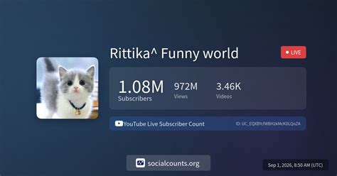 Rittika Funny World Youtube Live Subscriber Count