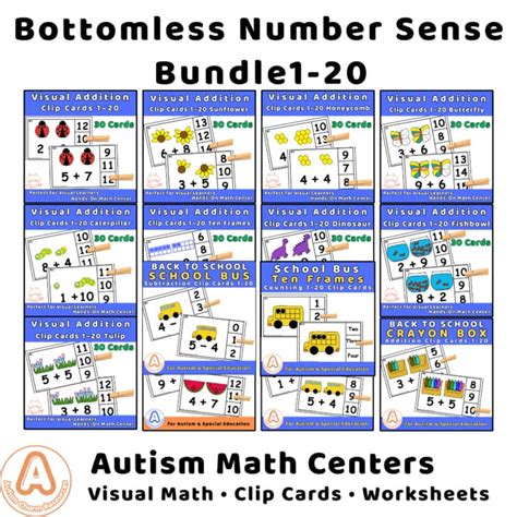 Bottomless Number Sense Bundle 120 Autism And Special Ed Tpt