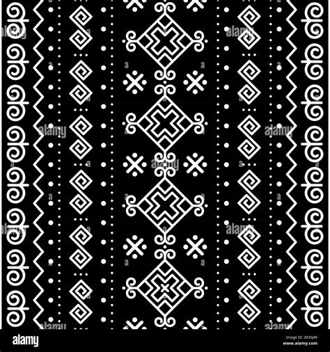 Vertical Seamless Ethnic Pattern Cut Out Stock Images Pictures Alamy