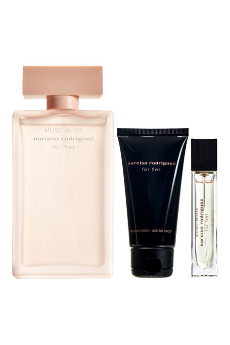 Narciso Rodriguez Musc Nude For Her Eau De Parfum 3 Piece T Set
