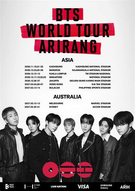 Bts Arirang Tickets Sea Guide 2026 2027