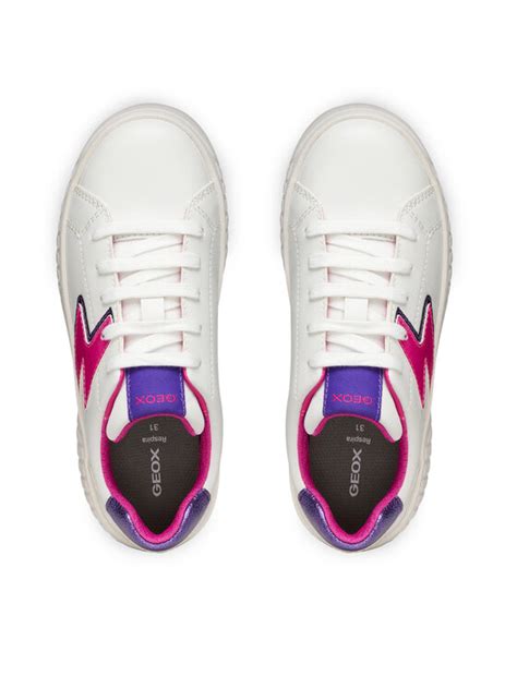 Geox Sneakersy J Mikiroshi J45DVA 054AJ C0563 D Bílá Modivo cz