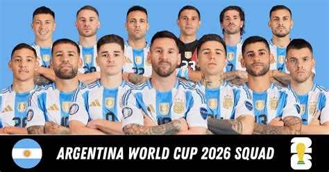 Argentina World Cup 2026 Squad Final 26 Player List