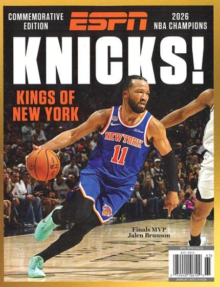 New York Knicks 2026 Nba Finals Commemorative Magazine Collectors Issue
