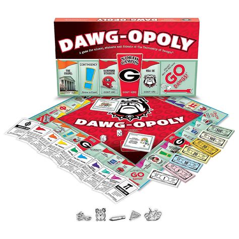 Late For The Sky University Of Georgia Dawg Opoly Monopoly Board Game