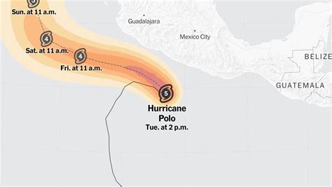 Maps Tracking Hurricane Polo The New York Times
