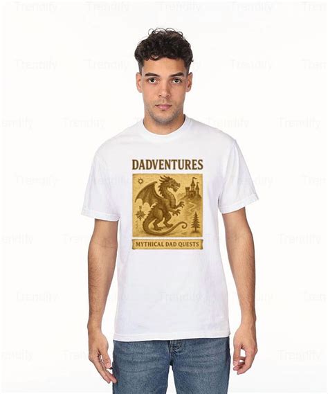 Dadventures Mythical Quest Dragon Fantasy Adventure Roleplay T Shirt Up