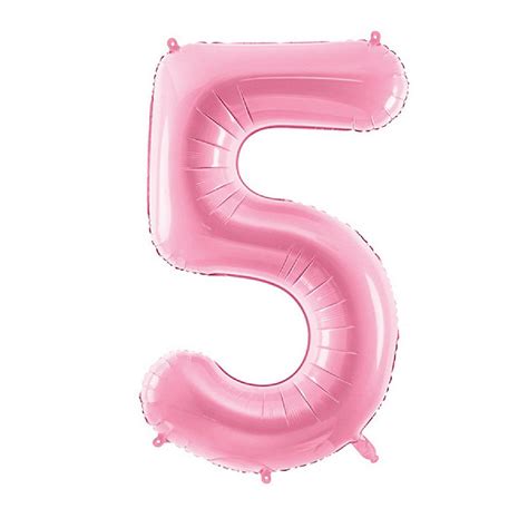 Edge Collections 34 Pink Foil Number 5 Oriental Trading