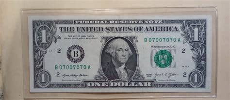Fancy Serial Number Binary 5 Of A Kind With 3 3 Bookend 7 Digit