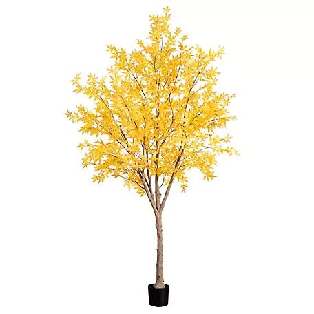 Nearly Natural 4 Ft Autumn Japanese Maple Artificial Fall Tree At